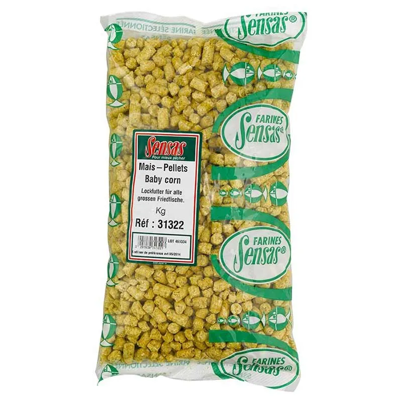 Sensas Farine Prima Baby Corn Pellets 2,5 kg , Angelladen für Profis ...