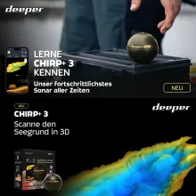 Deeper Smart Sonar Chirp+ 3 - Klare Bilder - 3D Tiefenkarte