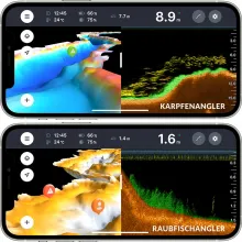Deeper Smart Sonar Chirp+ 3 - Klare Bilder - 3D Tiefenkarte